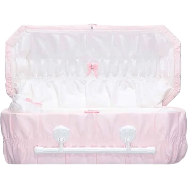 TITAN CASKET Octagon Cloth Covered Casket, Pink, 3-ft 6-in - Chewy.com