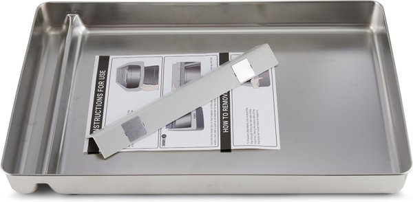 JOYRANGE Stainless Steel Cat Litter Box Tray, 22-in - Chewy.com