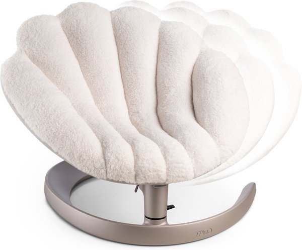 TAVO PETS Shell Swaying Lounger Dog & Cat Bed, Latte - Chewy.com
