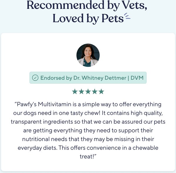 PAWFY Multivitamin Peanut Butter Flavor Supplement for Dogs, 30 count ...