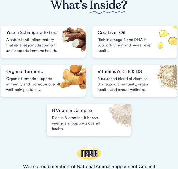 PAWFY Multivitamin Peanut Butter Flavor Supplement for Dogs, 30 count ...