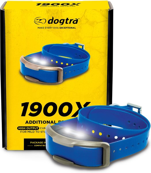 DOGTRA 1900X Additional Receiver IPX9K Waterproof Vibration & Tone Remote Dog Training Collar ...