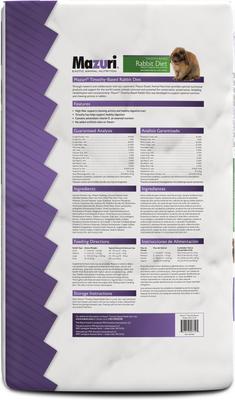 MAZURI Timothy Based Rabbit Food, 25-lb bag - Chewy.com