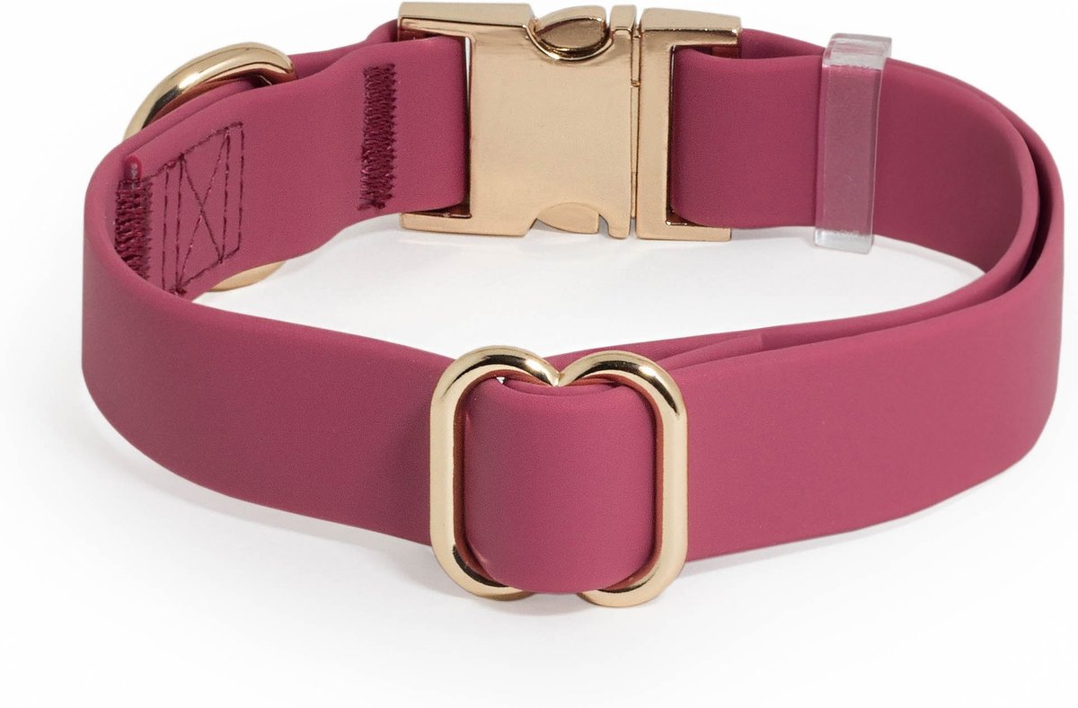 SUNNY TAILS Cloud Waterproof Dog Collar, Mulberry Burgundy, Large: 16 ...