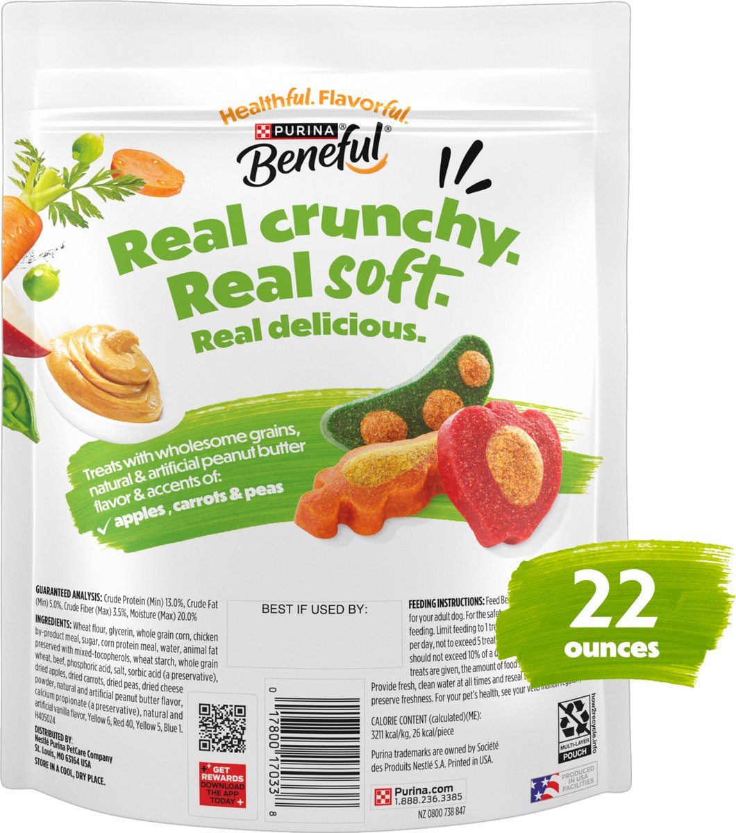 PURINA BENEFUL Baked Delights Snackers with Apples, Carrots, Peas ...