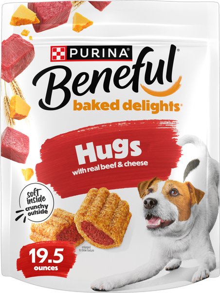 PURINA BENEFUL Baked Delights Hugs with Real Beef & Cheese Dog Treats ...