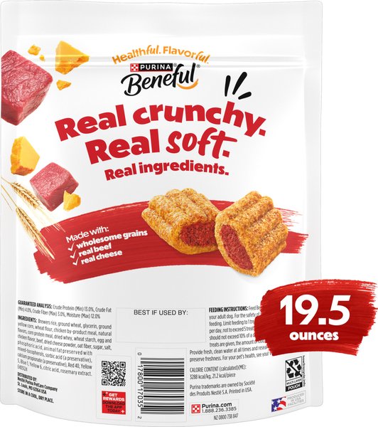 Purina Beneful Baked Delights Hugs with Beef & Cheese | Chewy