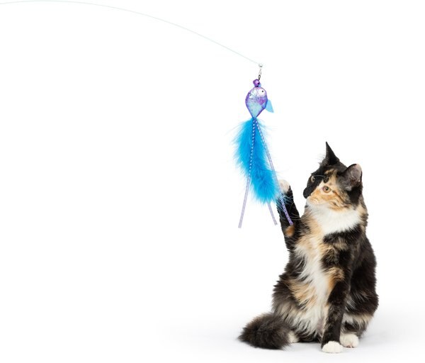 HUXLEY & KENT Fishy Feather Cat Teaser Toy Refill, 2 count - Chewy.com