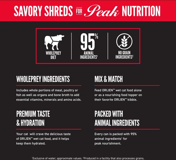 ORIJEN Premium Regional Red Entrees Variety Pack Tuna Salmon & Beef ...