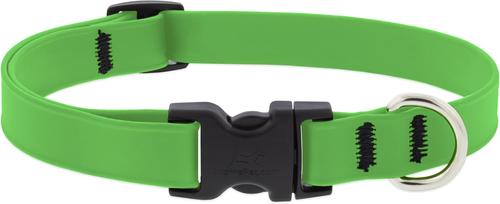 LUPINEPET Splash Waterproof BioThane Dog Collar, Neon Green, Small: 9 ...