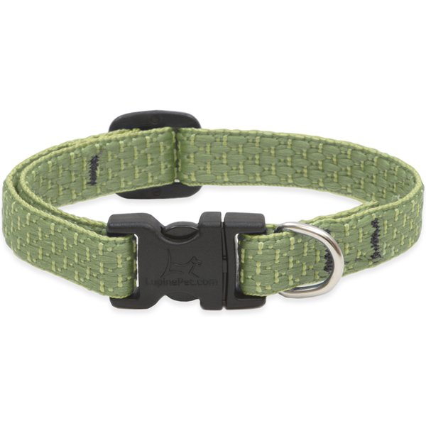 LUPINEPET Eco Dog Collar, Moss, X-Small: 8 to 12-in neck, 1/2-in wide ...