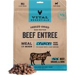 VITAL ESSENTIALS Freeze-Dried Raw Beef Entree & Mixer Dog Food Crunchy ...