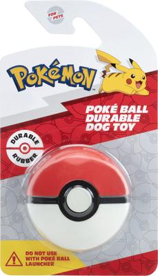 Discontinued - POKEMON Poke Ball Dog Toy - Chewy.com