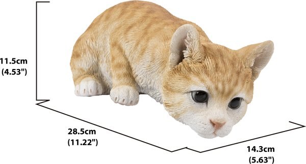 HI-LINE GIFT Looking Over Ledge Cat Statue, Orange, 4.52-in - Chewy.com