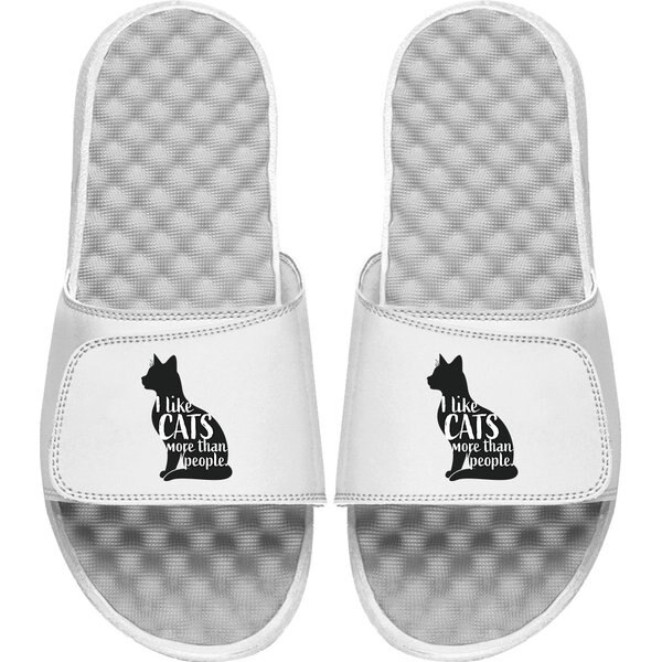 ISLIDE I Like Cats More Than People Slides, Great White, W8 / M7 ...