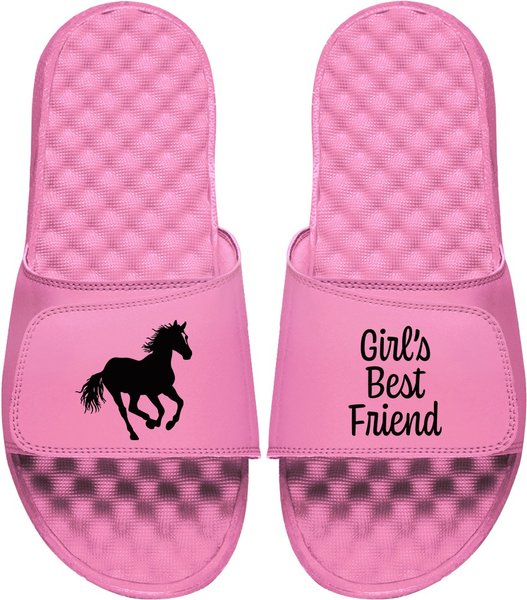 ISLIDE Girls Best Friend Horse Slides, Pink, W14 / M13 - Chewy.com