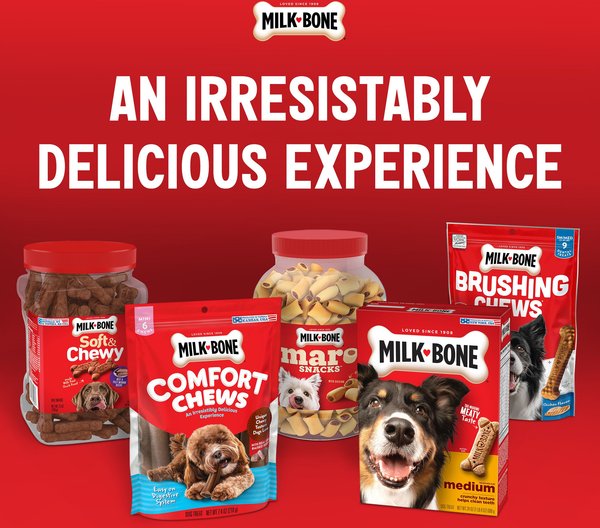MILK-BONE Mini's Flavor Snacks Beef, Chicken & Bacon Flavored Biscuit ...