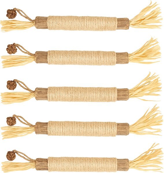 SUNGROW Silvervine Teething Chew Sticks Dental Treat & Feather Cat Toy ...