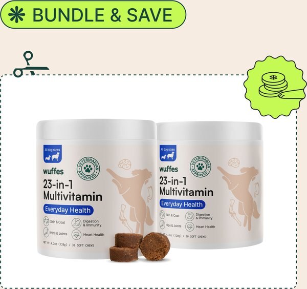 WUFFES 23-in-1 Multivitamin for Dogs, 60 count - Chewy.com