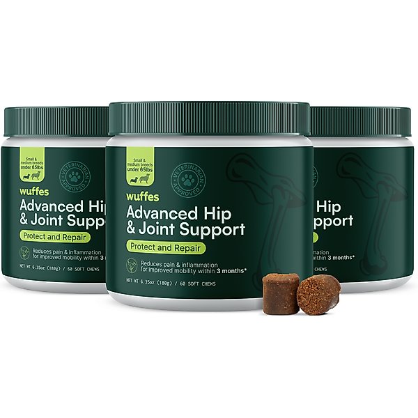 WUFFES Advanced Hip & Joint Supplement with Glucosamine & Chondroitin ...