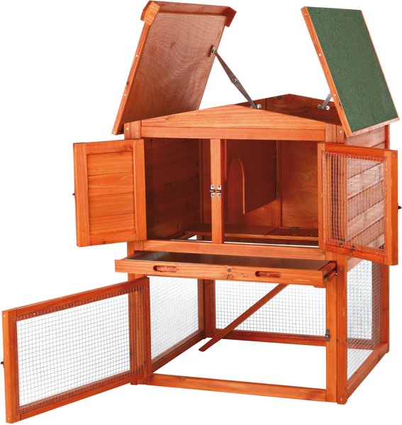 TRIXIE Rabbit Hutch with Peaked Roof - Chewy.com