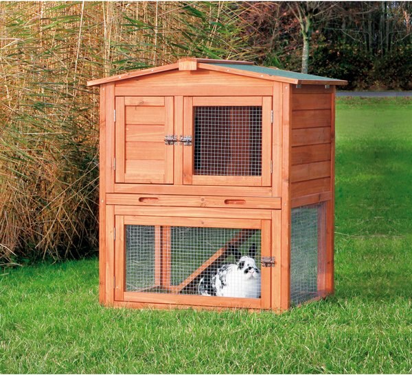 TRIXIE Rabbit Hutch with Peaked Roof - Chewy.com