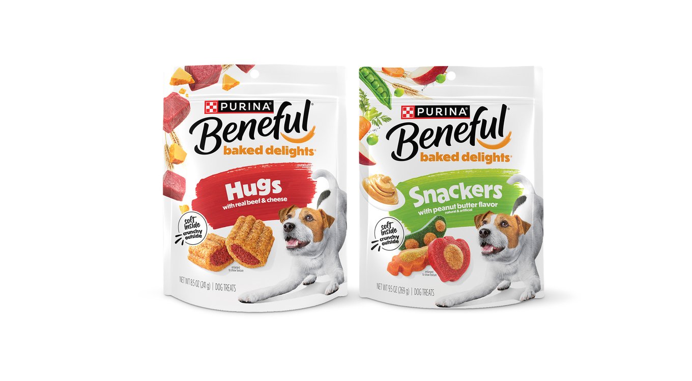 PURINA BENEFUL Baked Delights Snackers with Apples, Carrots, Peas ...