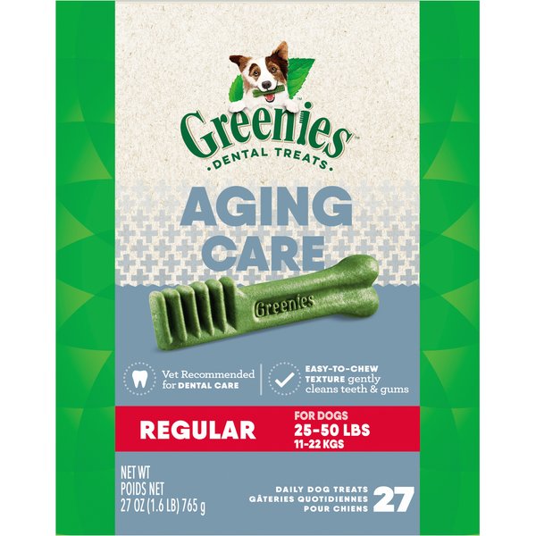 GREENIES Regular Natural Original Chicken Flavor Dental Dog Treats, 27 ...