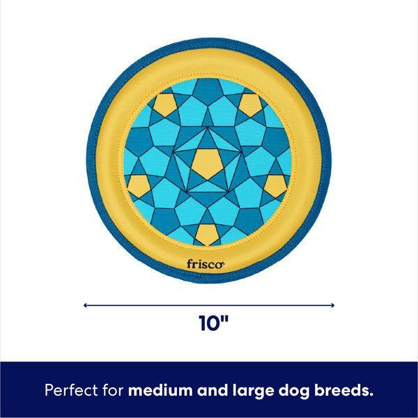 FRISCO Fetch Lightweight Floating Fabric Flyer Dog Toy, Medium/Large ...