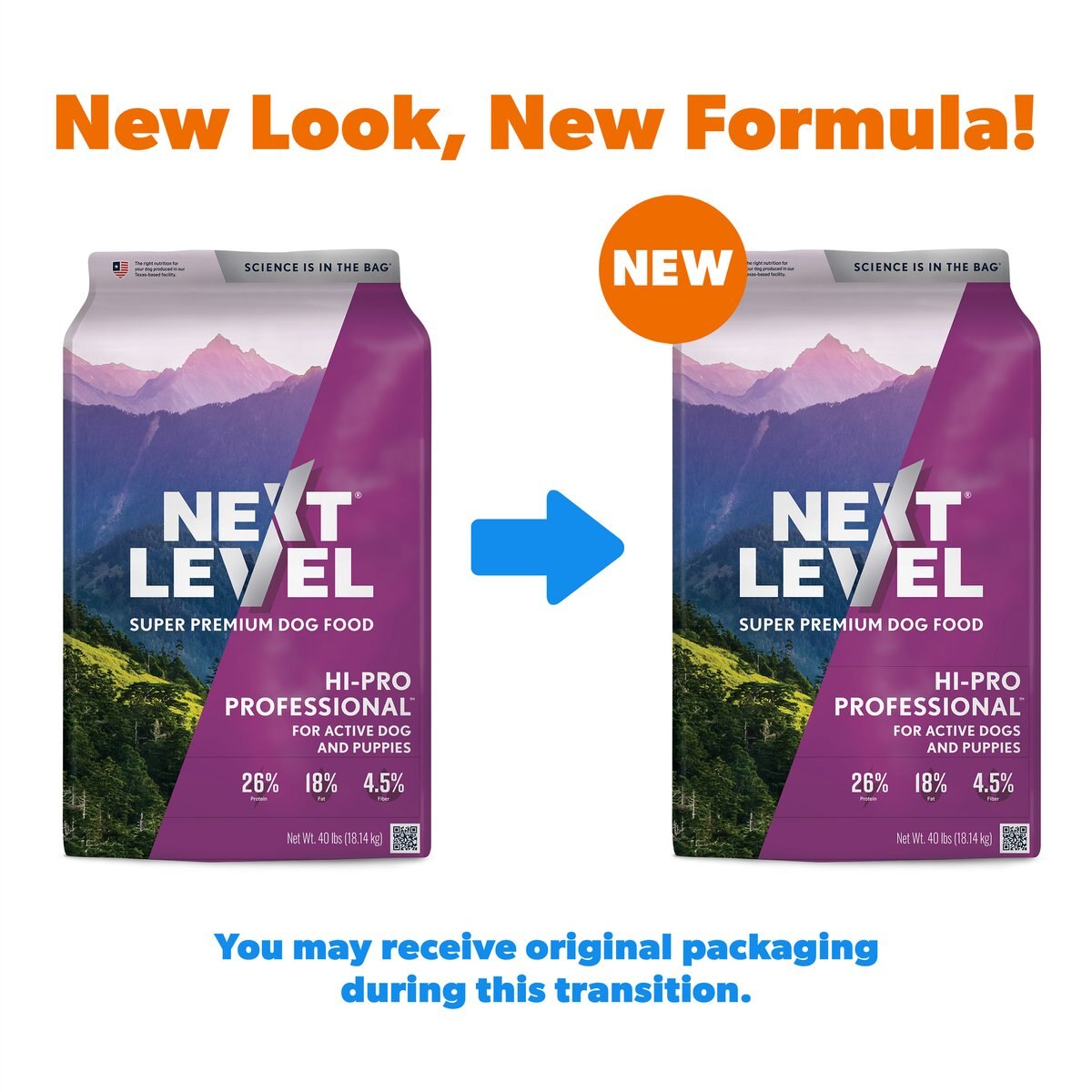 NEXT LEVEL SUPER PREMIUM PET FOOD Hi-Pro Professional Adult Gluten-Free ...