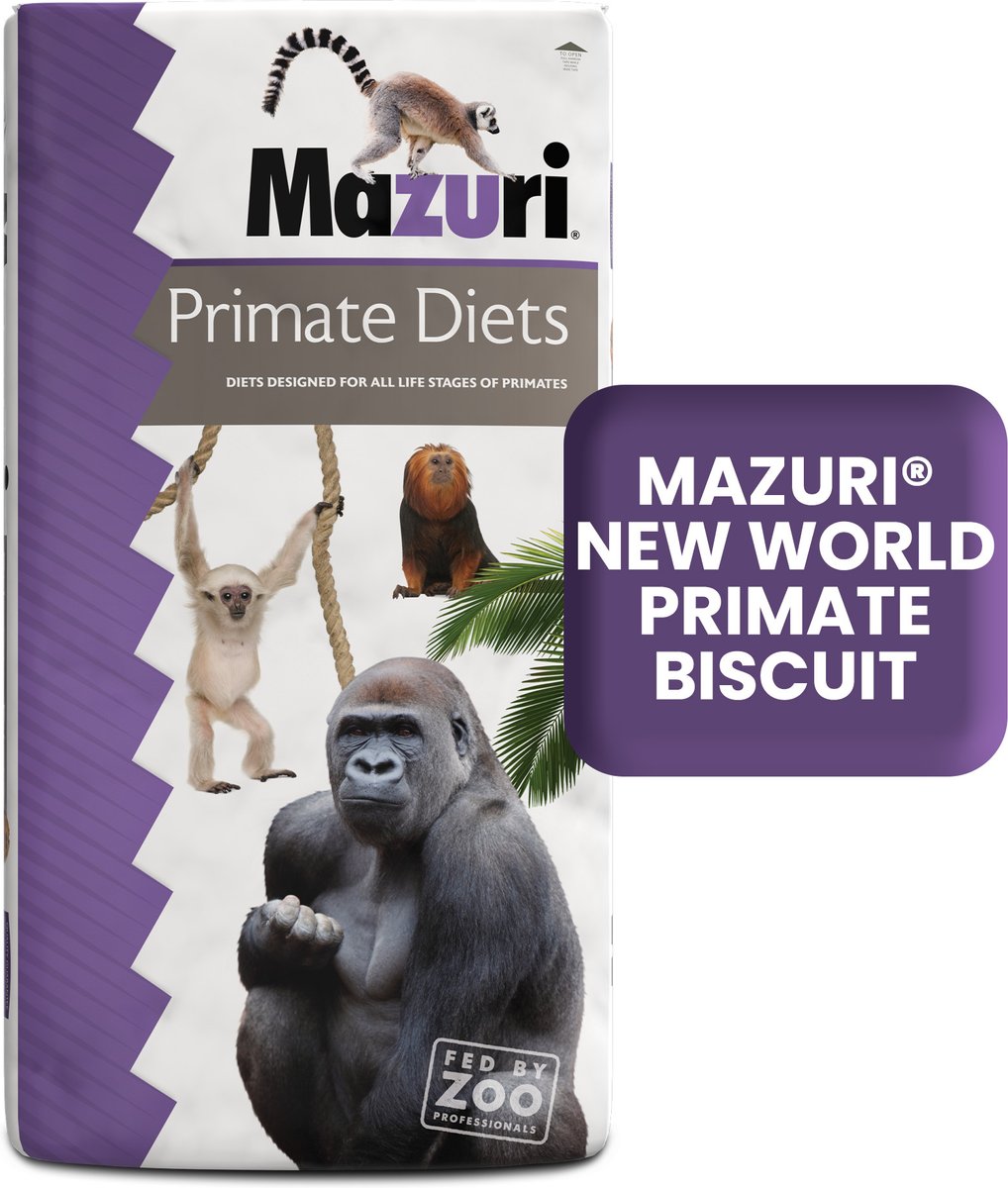 MAZURI New World Primate Biscuit Food, 25-lb bag - Chewy.com