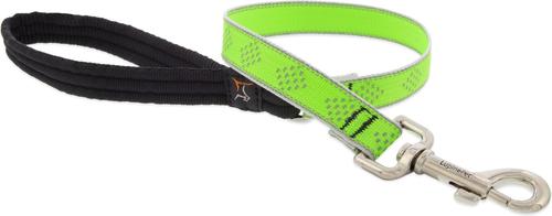 LUPINEPET Reflective Diamonds Padded Handle Dog Leash, Green Diamond ...