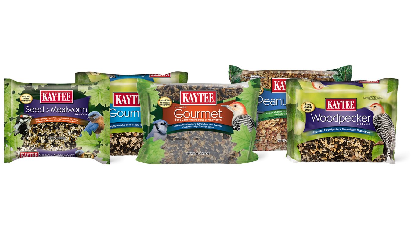 KAYTEE Seed & Mealworm Wild Bird Treat Cake, 1.4-lb - Chewy.com