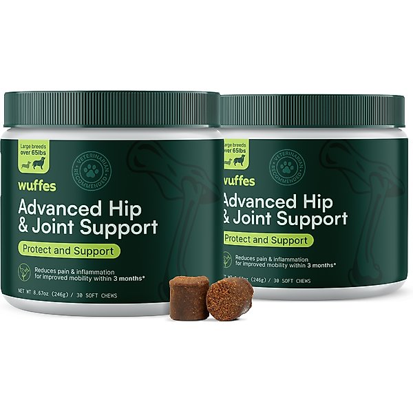 WUFFES Advanced Hip & Joint Supplement with Glucosamine & Chondroitin ...