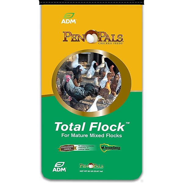 ADM Pen Pals Total Flock Chicken & Bird Feed, 50-lb bag - Chewy.com
