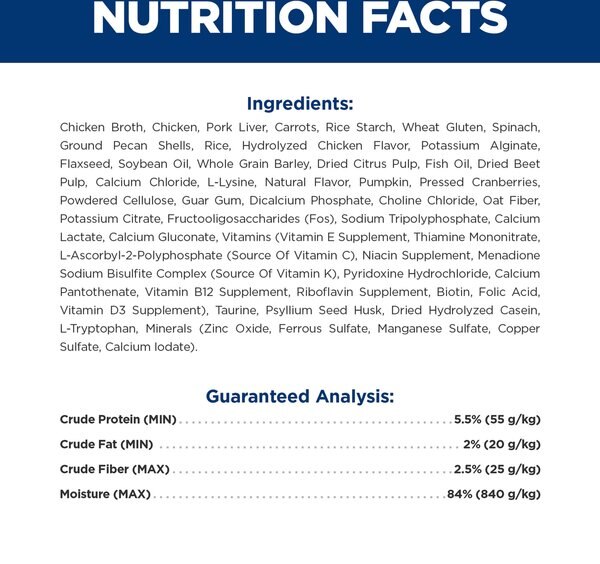 HILL'S PRESCRIPTION DIET Gastrointestinal Biome + Stress Chicken ...