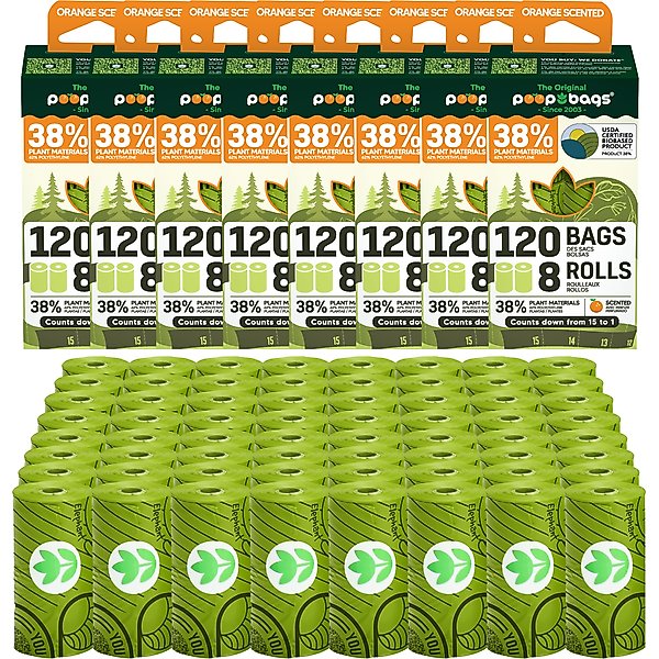 THE ORIGINAL POOP BAGS Countdown USDA Certified Biobased Rolls ...