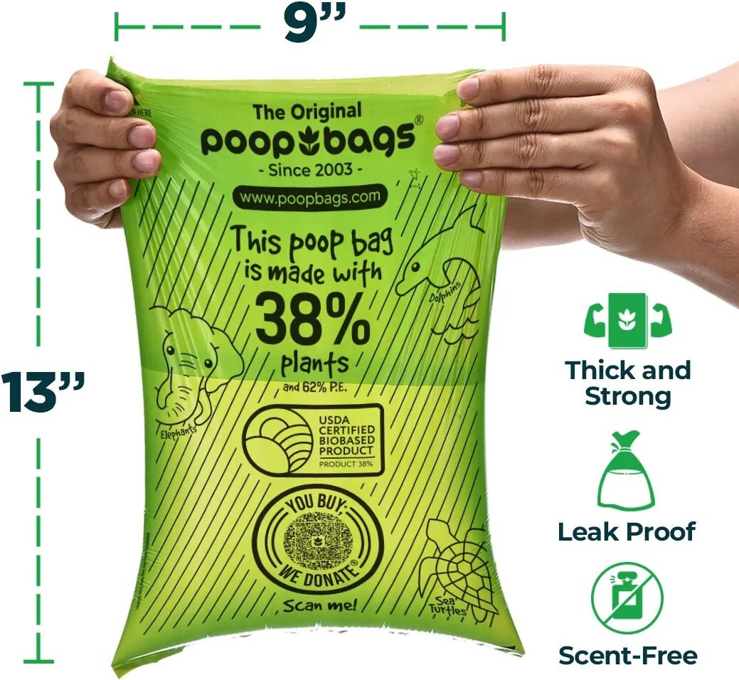THE ORIGINAL POOP BAGS Countdown USDA Certified Biobased Rolls ...
