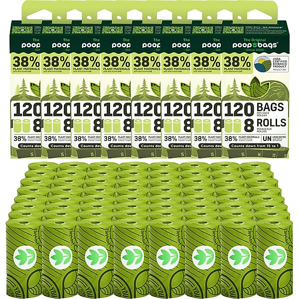 THE ORIGINAL POOP BAGS Countdown USDA Certified Biobased Rolls ...