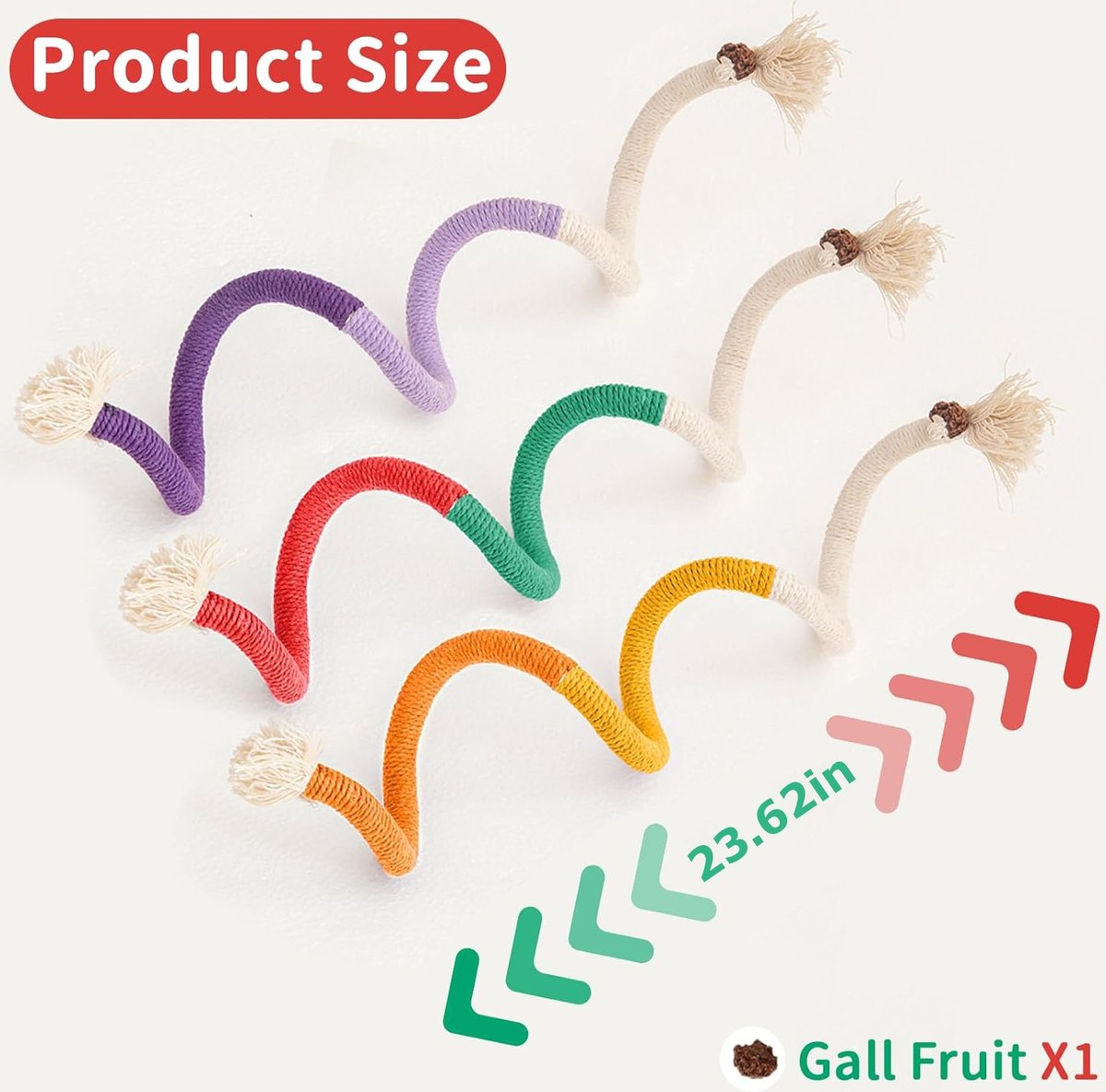 Temporarily Unavailable - LOVELY CAVES Teething Cat Rope Toy, 3 count ...