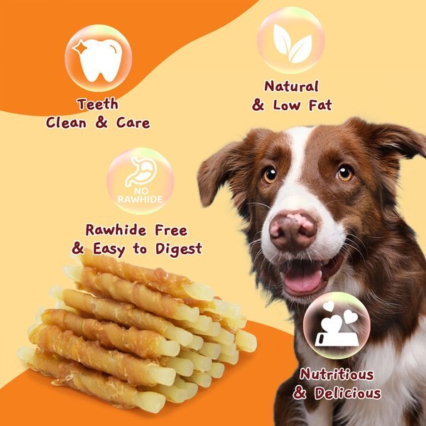 JUNGLE CALLING Chicken Wrap Cod Sticks Rawhide-Free Dog Treats, 10.6-oz ...