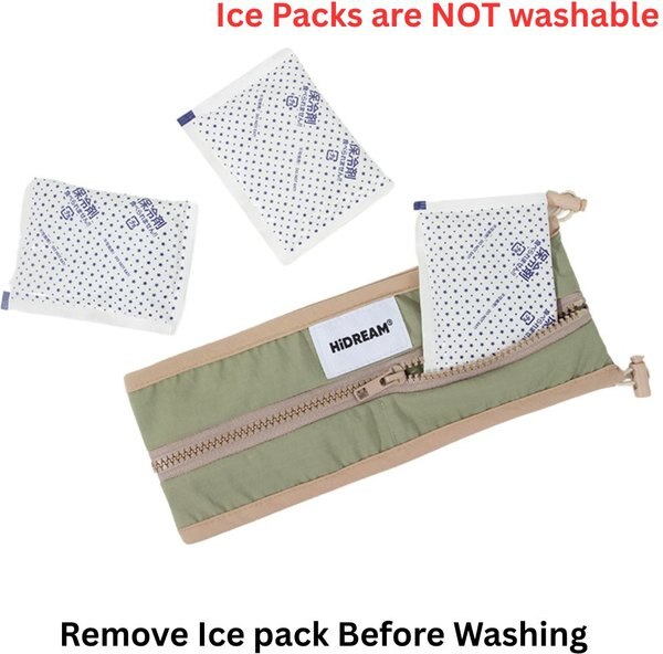 EYS HiDREAM Cooling Ice Neck Wrap with Insertable Dog Ice Pack, Green ...