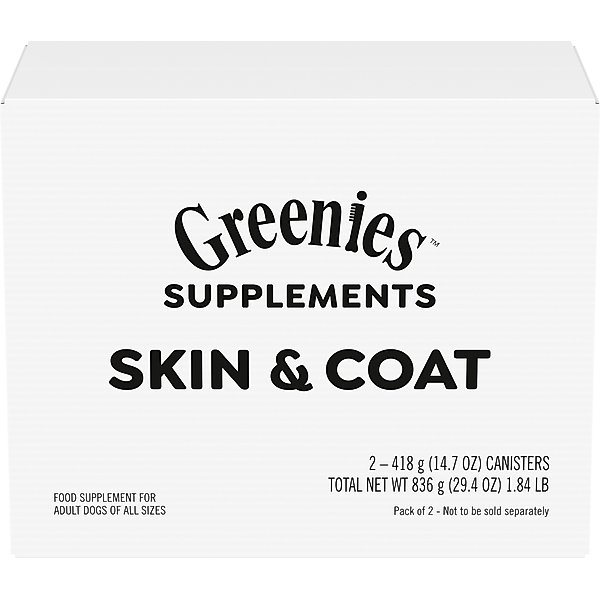 GREENIES Skin & Coat Chicken Flavored Soft Chew Fish Oil Skin & Coat ...