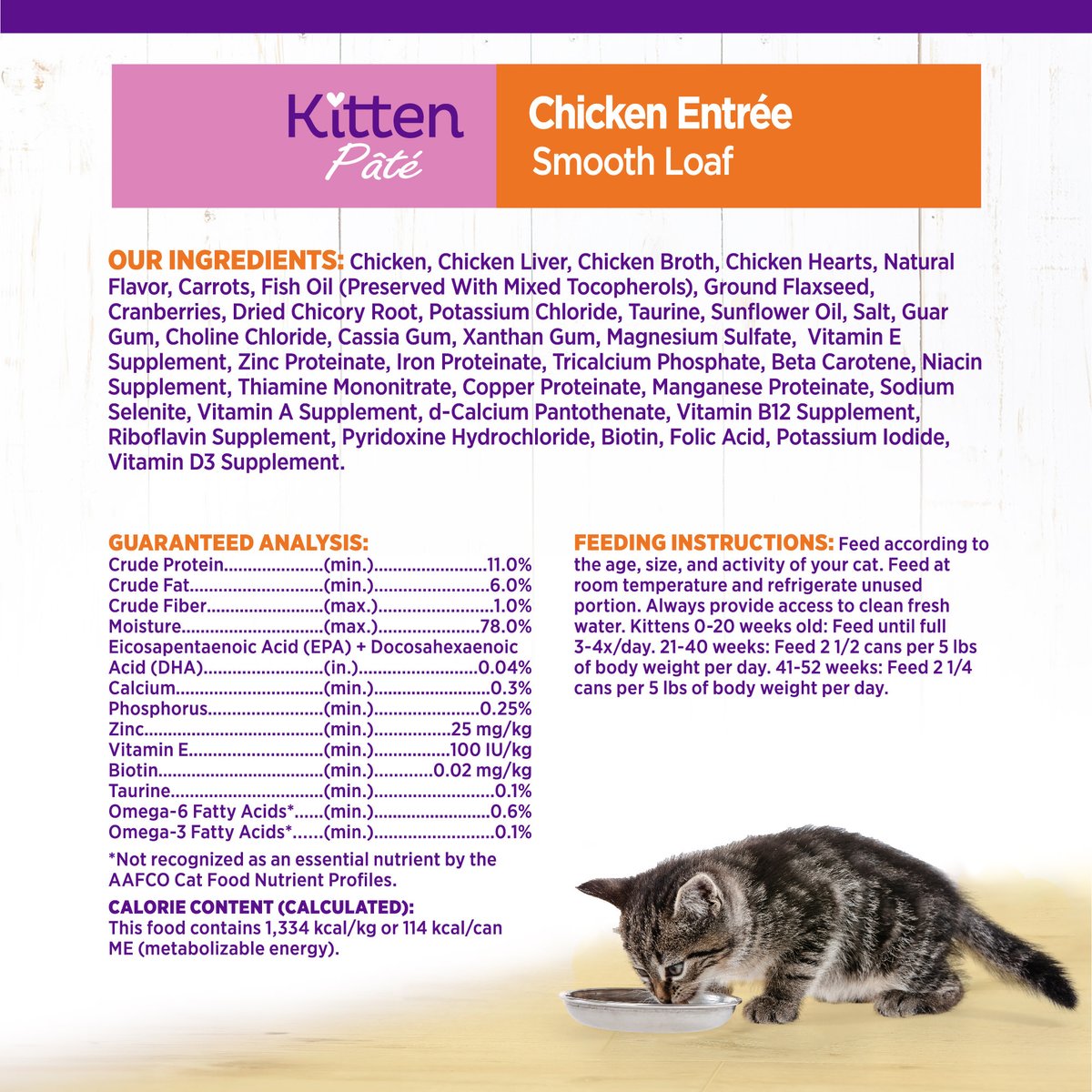 Wellness Complete Health Kitten Formula Grain-Free Canned Cat Food ...