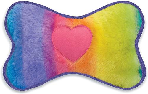 Discontinued - GRIGGLES Rainbow Bone Squeaky Plush Dog Toy - Chewy.com