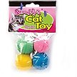 SCRUFFY'S Kitty Sponge Balls Cat Toy, 4 count - Chewy.com