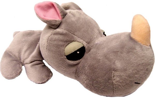 DIGGER'S FatHedz Rhino Squeaky Plush Dog Toy - Chewy.com