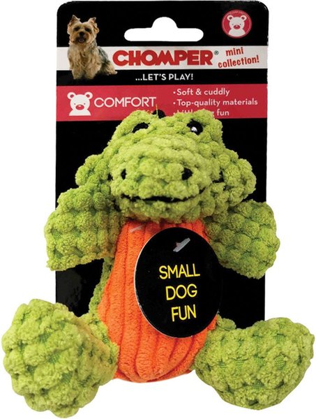 CHOMPER Mini Corduroy Safari Pal Gator Dog Chew Toy - Chewy.com