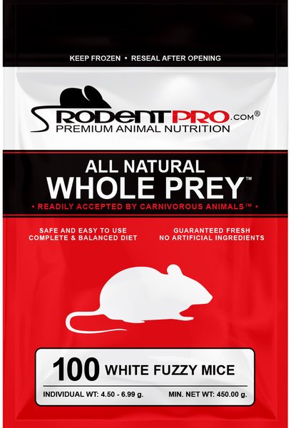 RODENT PRO Frozen Reptile Food, Fuzzy Mice, 100 count - Chewy.com