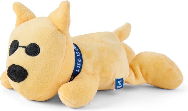 LIFE IS GOOD Rocket Plush Dog Toy, Yellow - Chewy.com